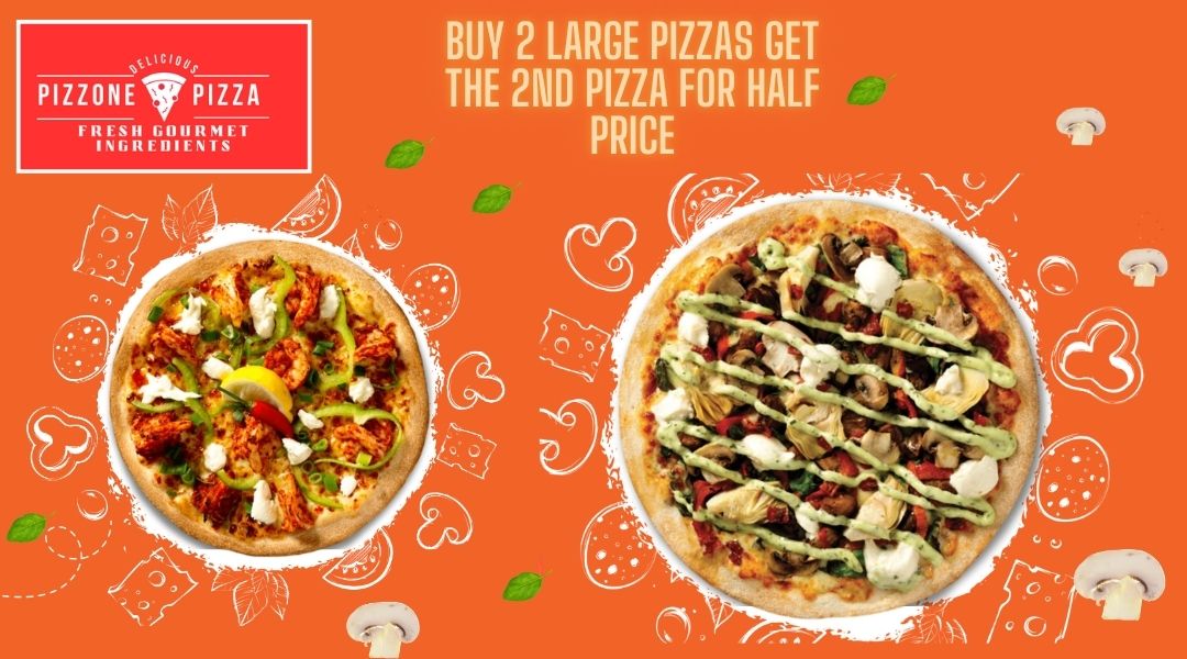 BOGO Buy One Get One Half Off - Large Pizza | Pizzone Pizza